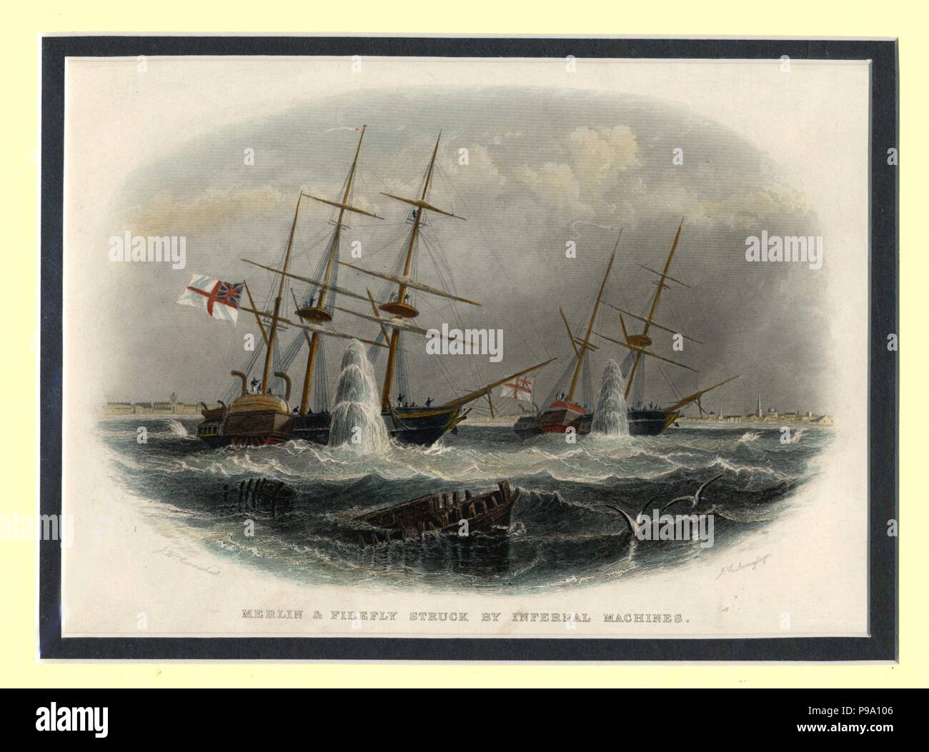 The mining of the Merlin and Firefly off Kronstadt on 9 June 1855 ...