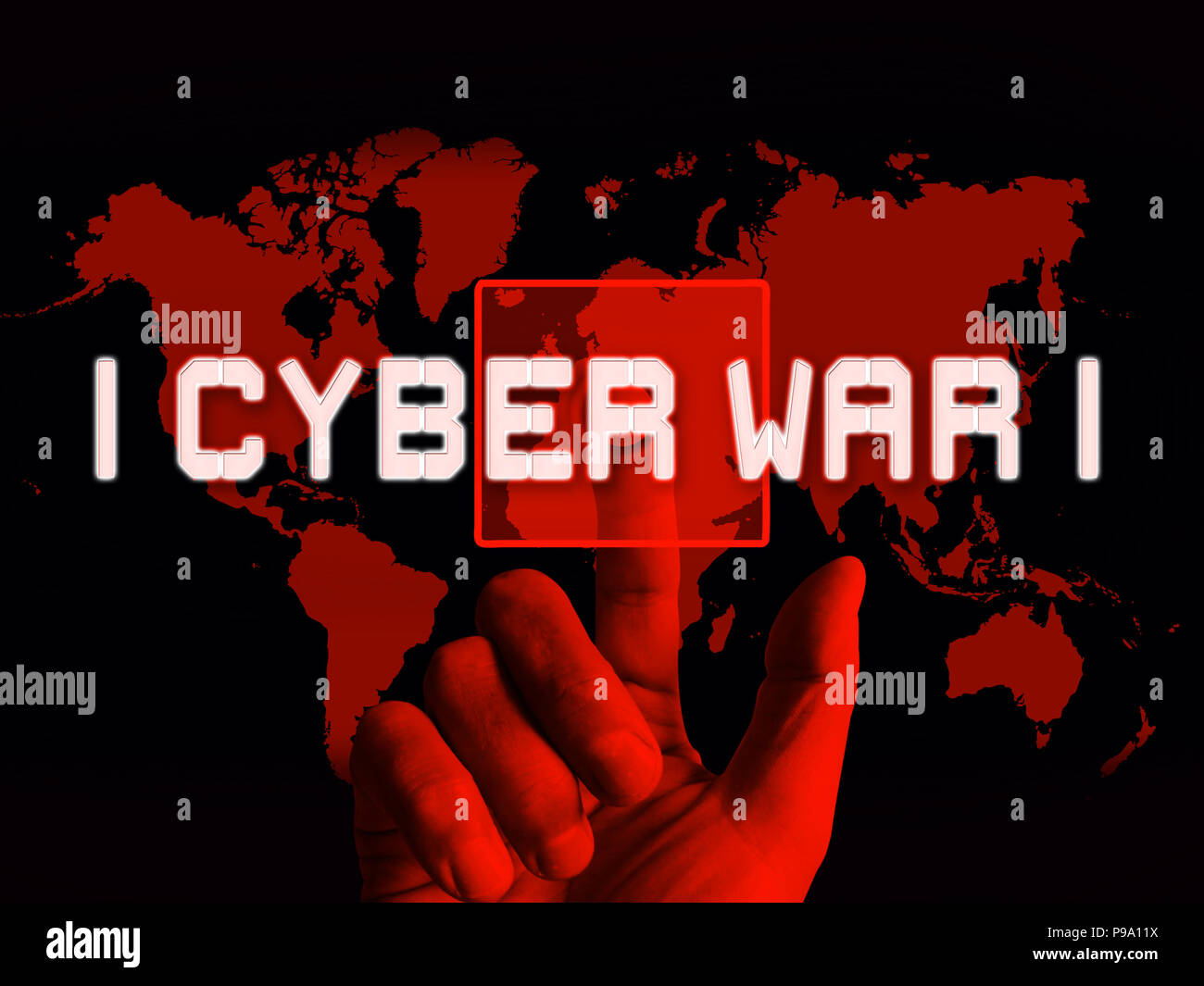 Cyber warfare army illustration hi-res stock photography and images - Alamy