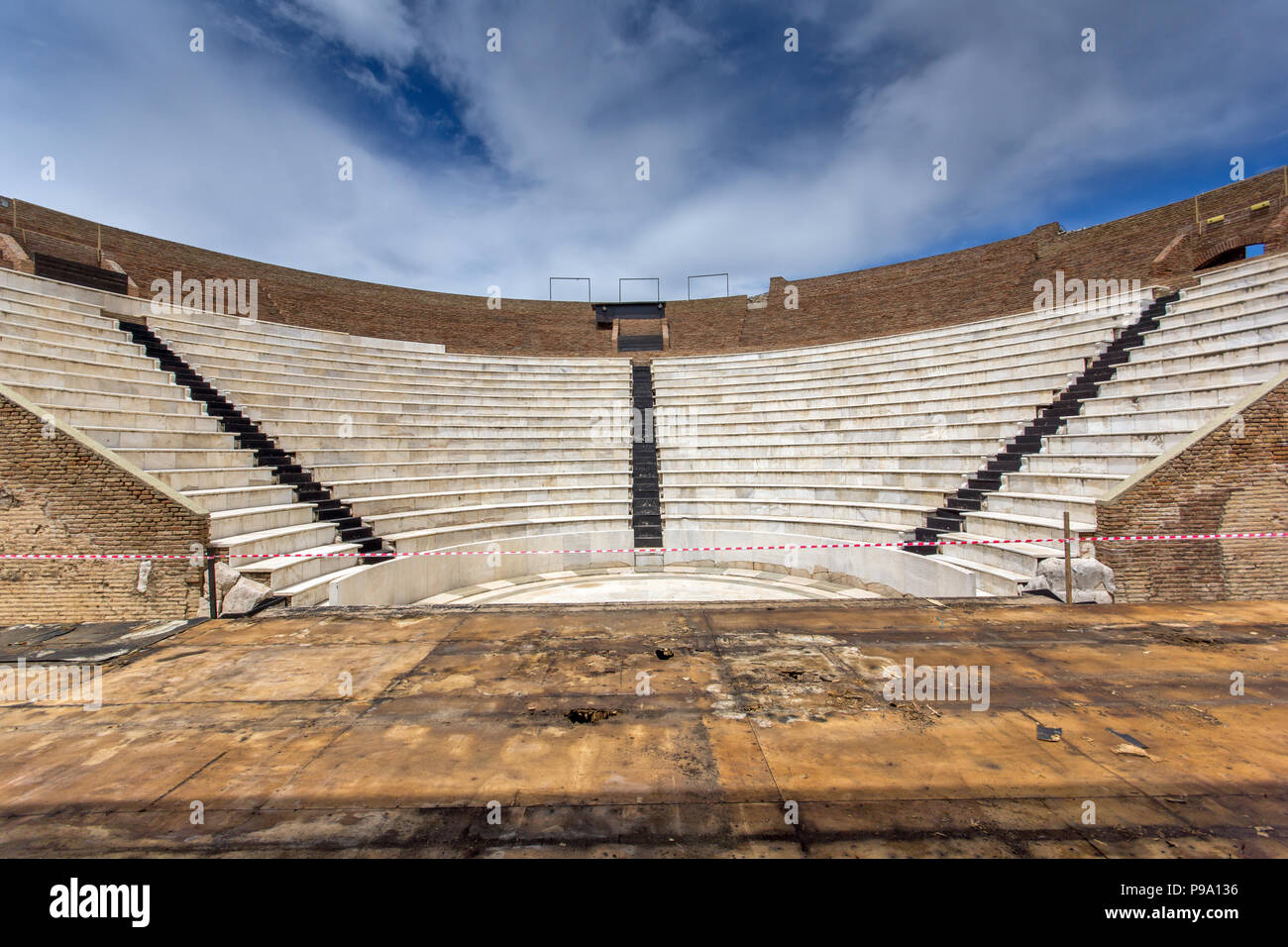 Ancient ruins of Roman Odeon, Patras, Peloponnese, Western Greece Stock ...