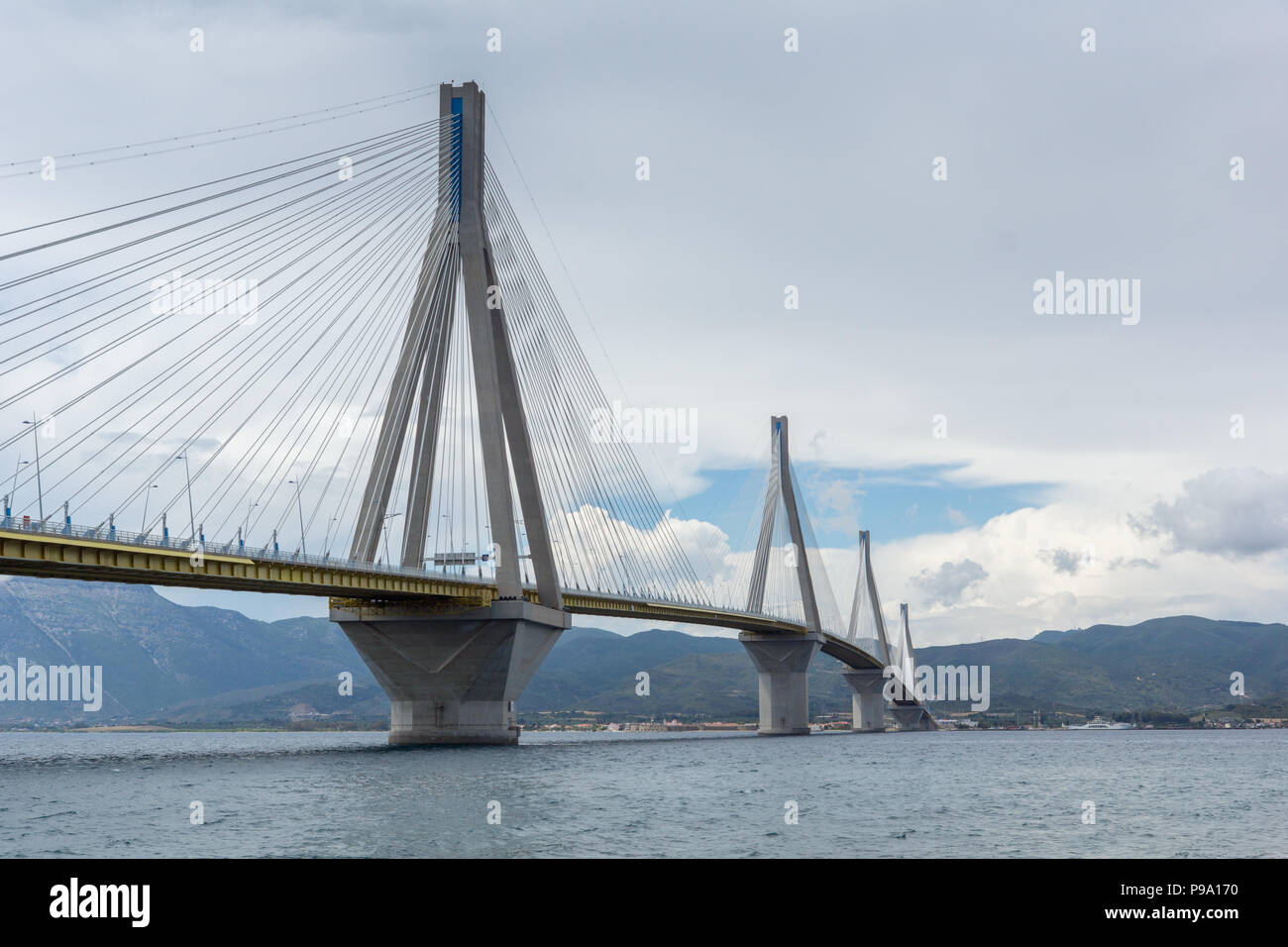 Cable bridge between rio hi-res stock photography and images - Alamy