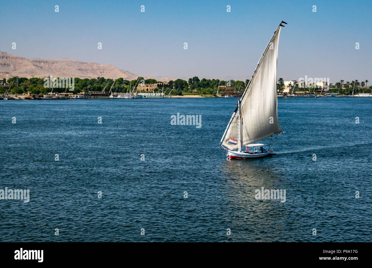 Felucca boat nile river luxor hi-res stock photography and images - Alamy