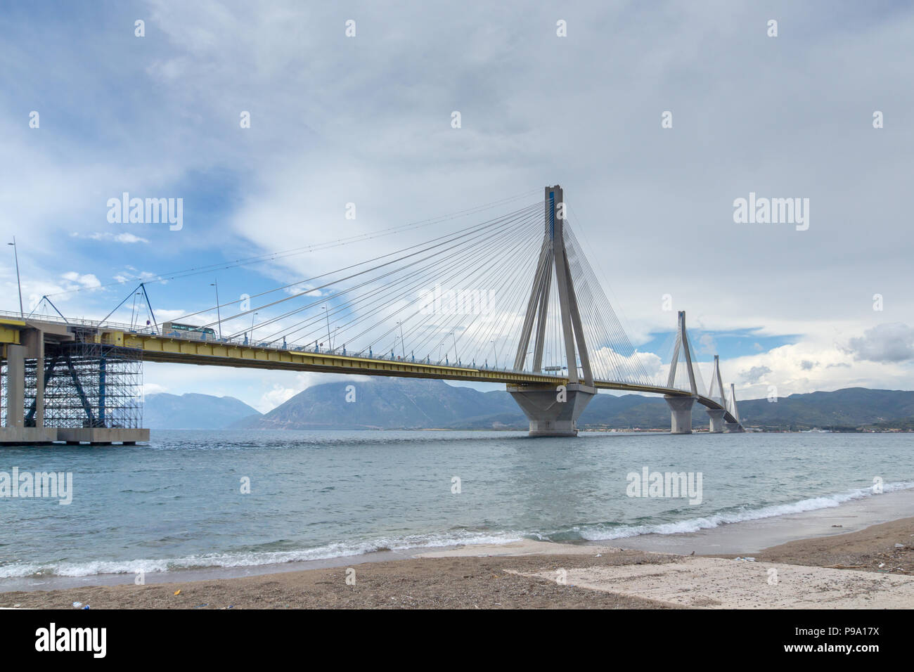 Cable bridge between rio hi-res stock photography and images - Alamy