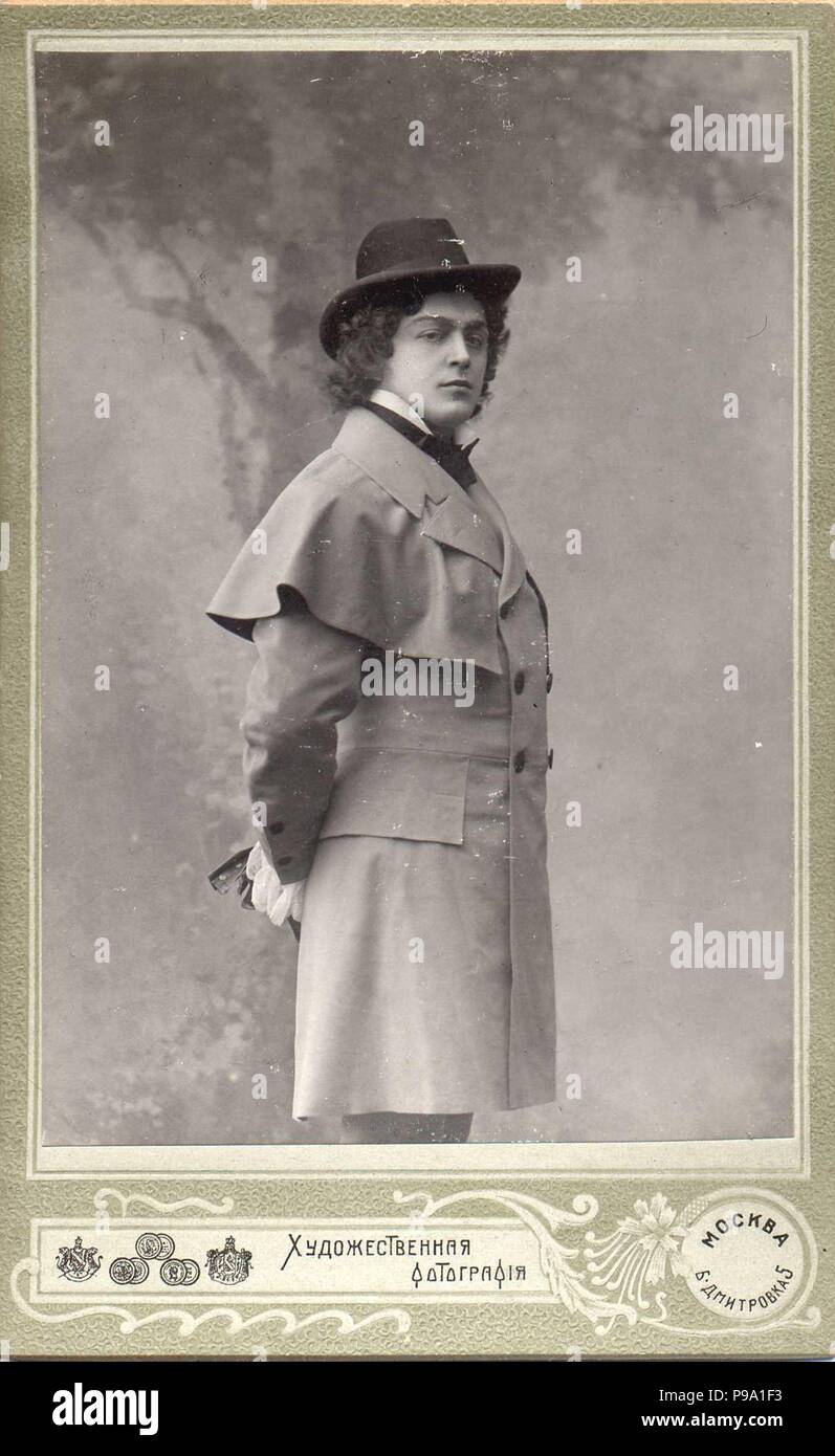 Leonid Sobinov as Lensky in opera Eugene Onegin by Pyotr Tchaikovsky ...