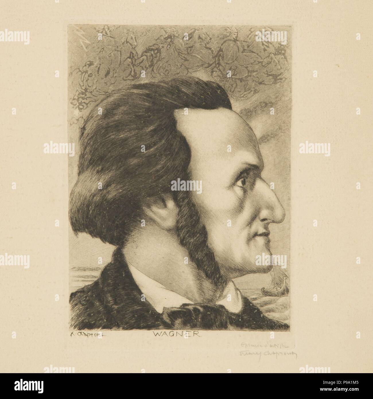 Portrait of the Composer Richard Wagner (1813-1883). Museum: PRIVATE ...