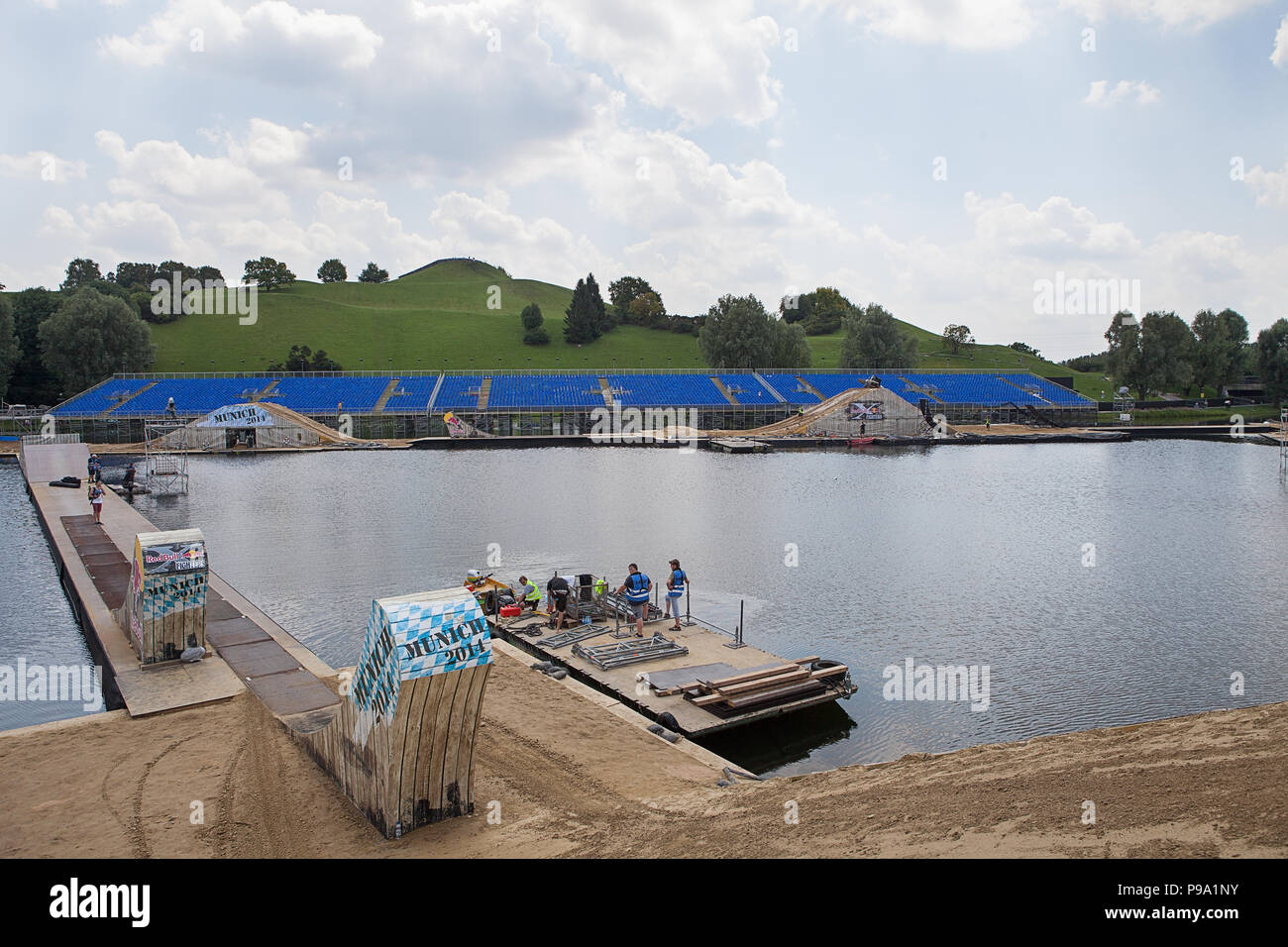 Racing ground at X-Fights Munich, FMX Ramp Stock Photo - Alamy