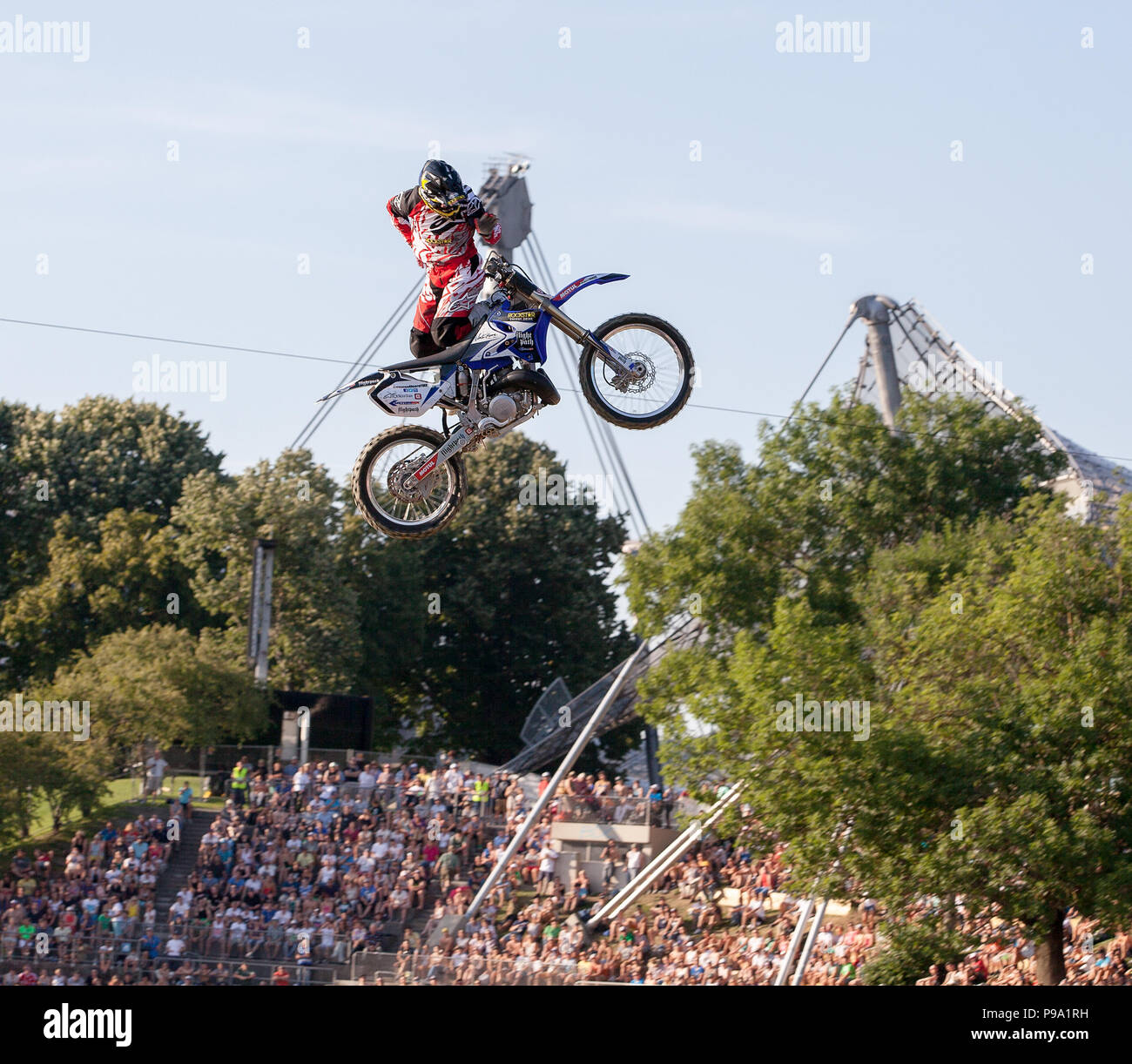 Body Viral stunt at Freestyle motocross Event Stock Photo - Alamy