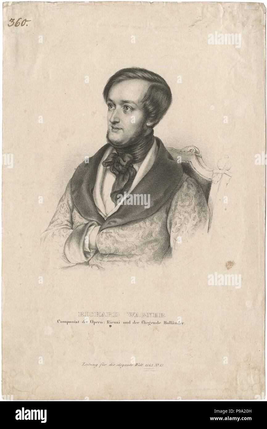 Portrait of the composer Richard Wagner (1813-1883). Museum: Städtische ...
