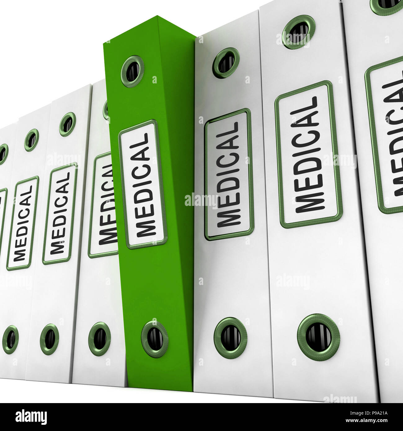 Big Data Medical Health Database 3d Rendering Shows Healthcare Bigdata ...