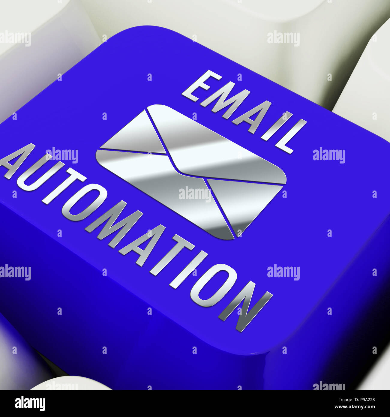 Email Automation Digital Marketing System 3d Rendering Shows Automated ...