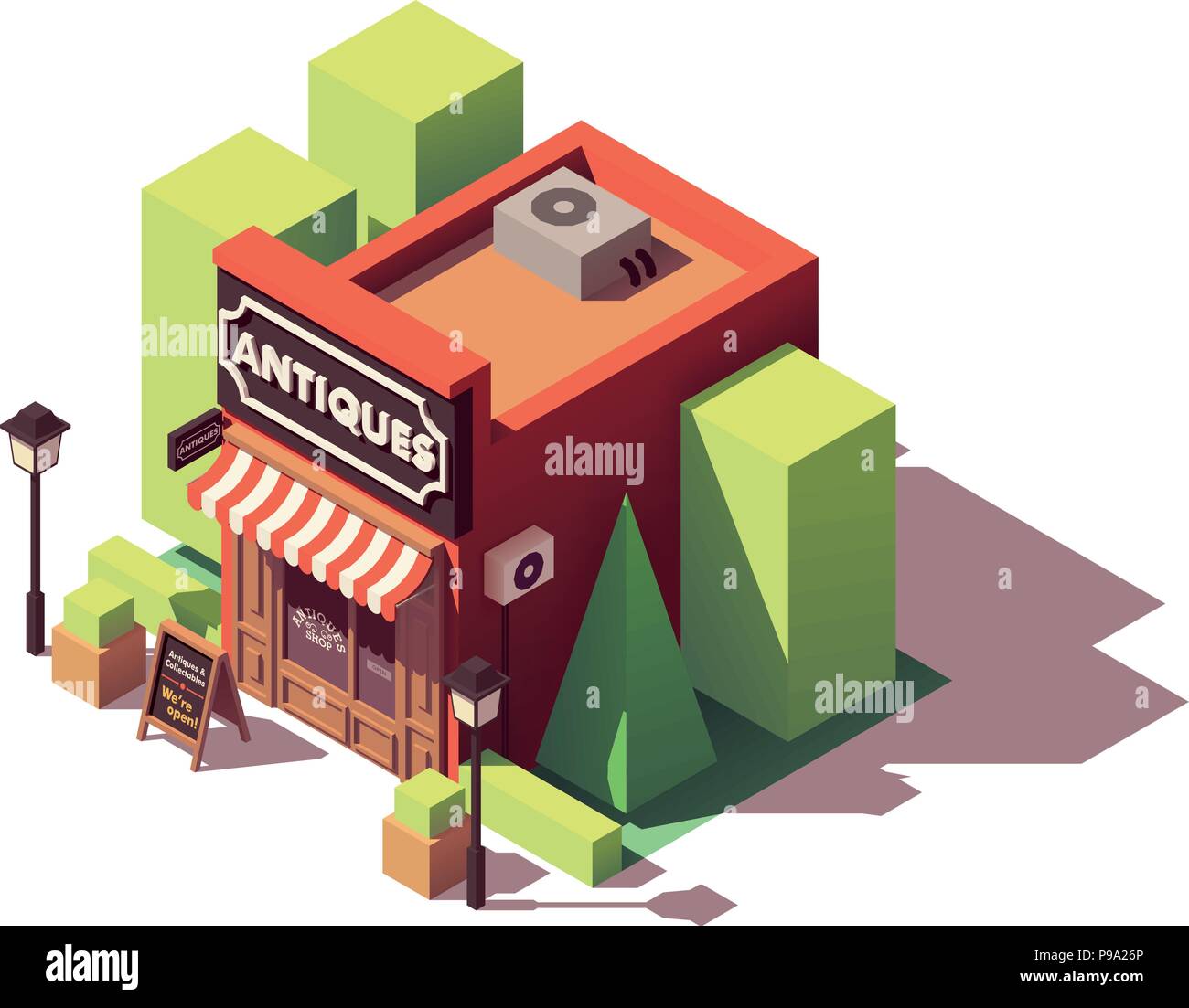 Souvenirs And Antiques Stock Vector Images - Alamy