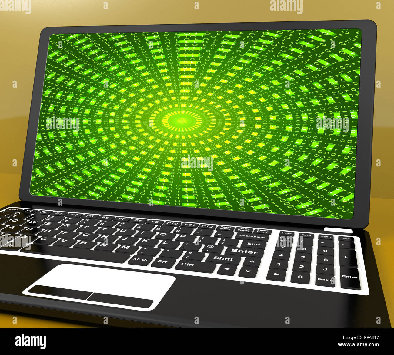 Cybersecurity Technology Hightech Security Guard 3d Rendering Shows ...