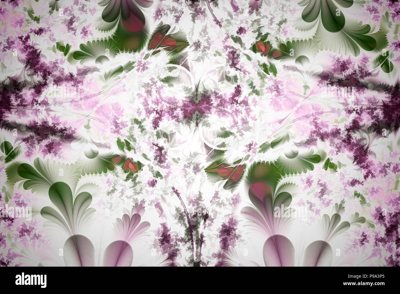 Abstract background with a picture of flowers Stock Photo - Alamy