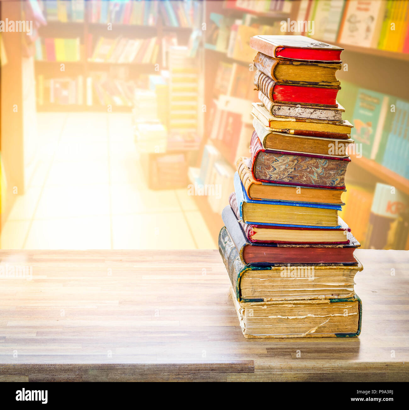 Pile of old books Stock Photo - Alamy