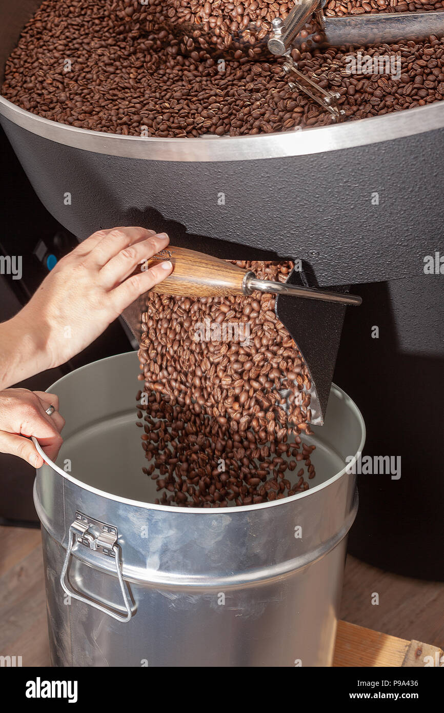 Filling coffee hopper hi-res stock photography and images - Alamy