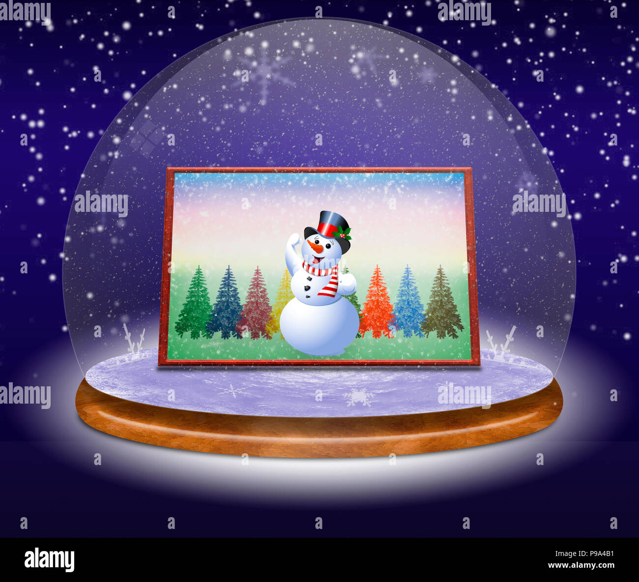Merry Christmas greeting card Stock Photo - Alamy