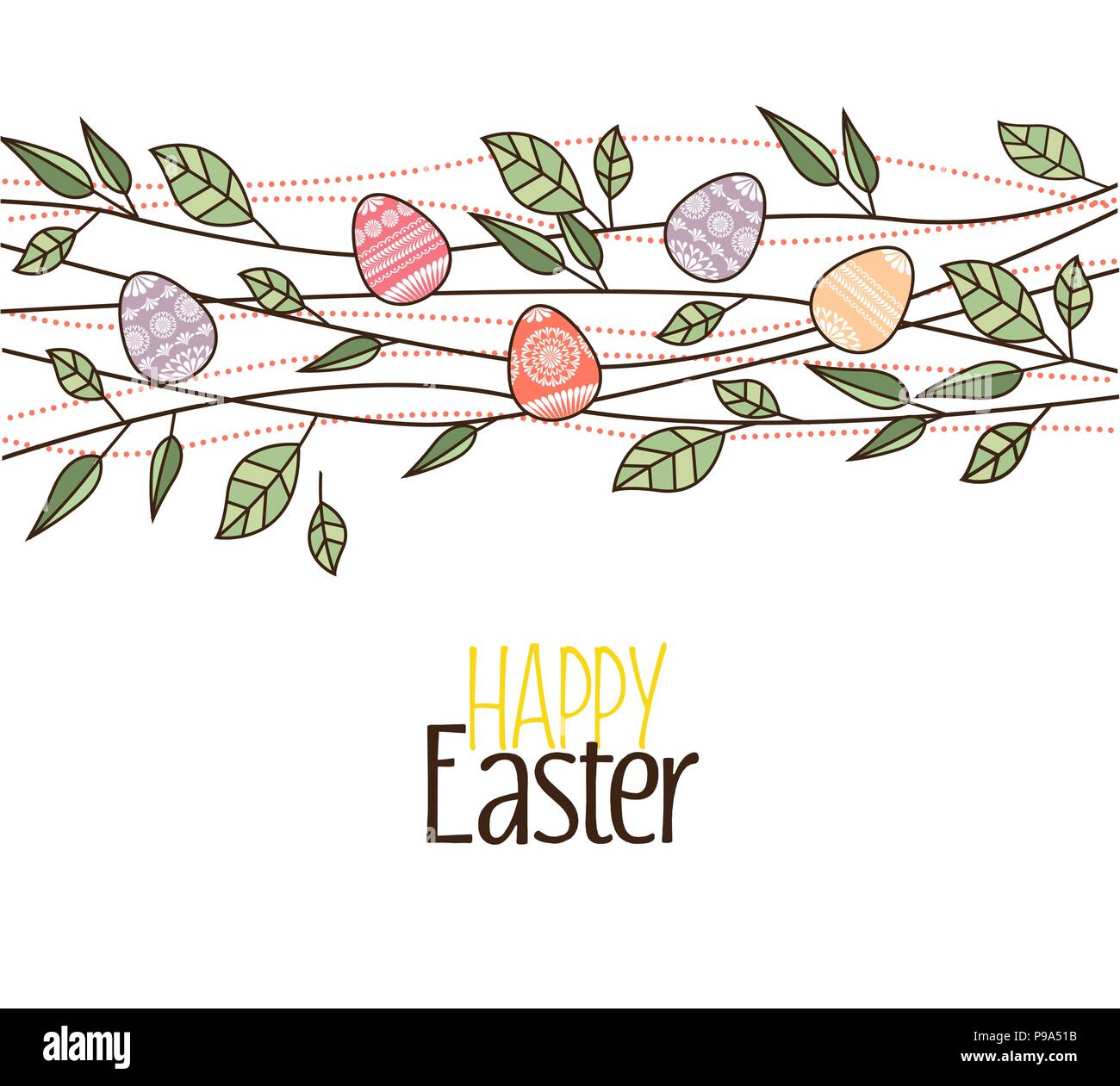 Easter egg design drawing Cut Out Stock Images & Pictures - Alamy