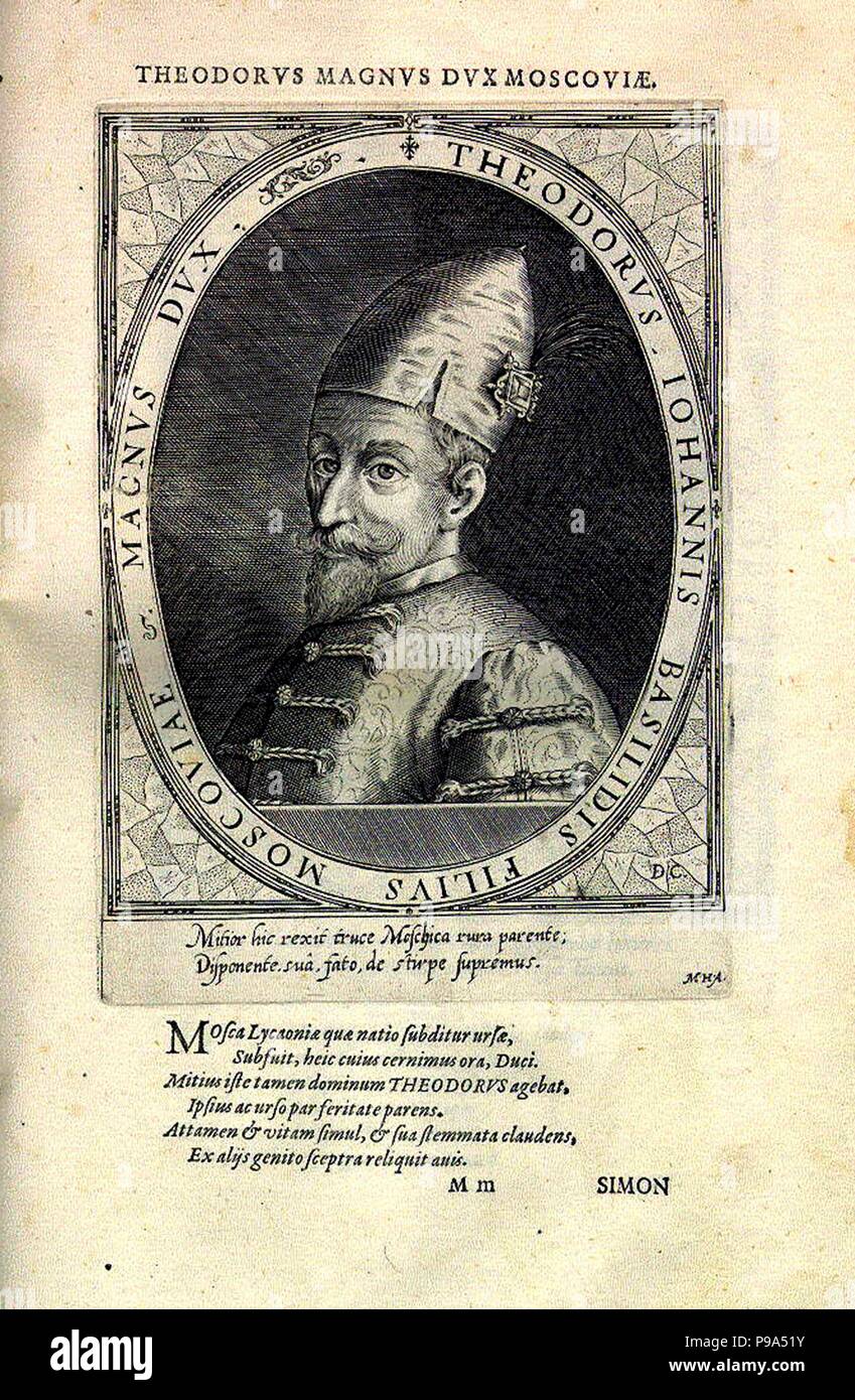 Feodor I of Russia. From Atrium heroicum, Augsburg 1600-1602. Museum ...