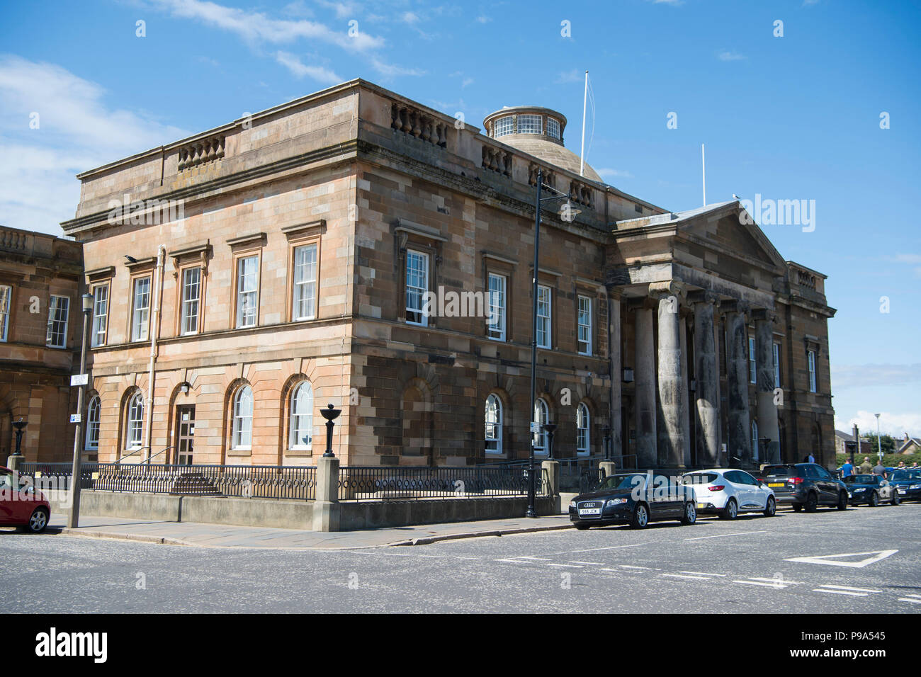 General view of Ayr Sheriff Court and Justice of the Peace Court Stock ...