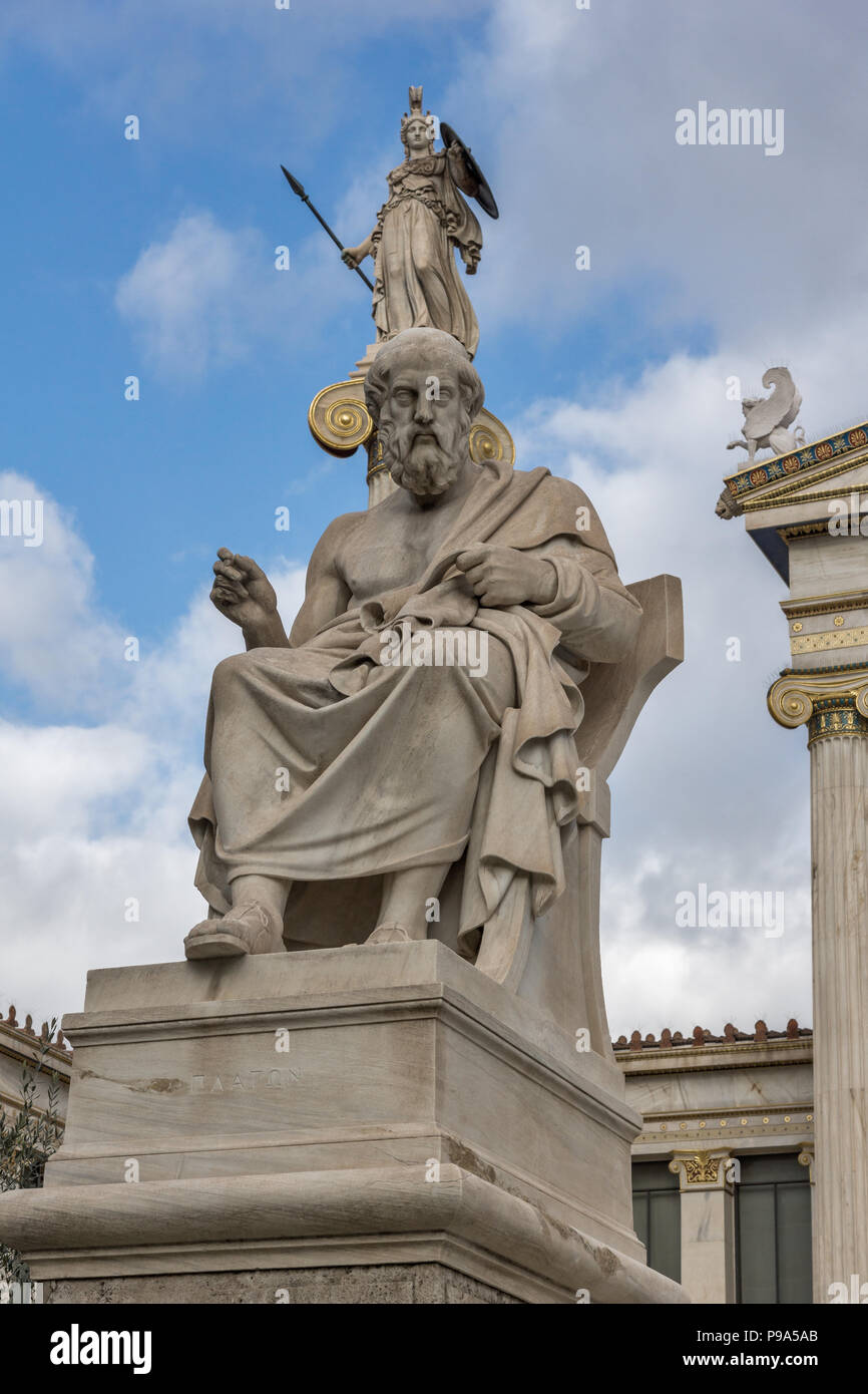 Plato statue hi-res stock photography and images - Alamy