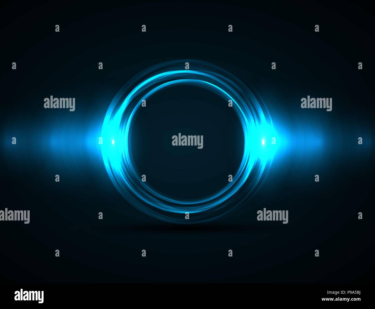 Vector abstract circle on a dark background Stock Vector Image & Art ...