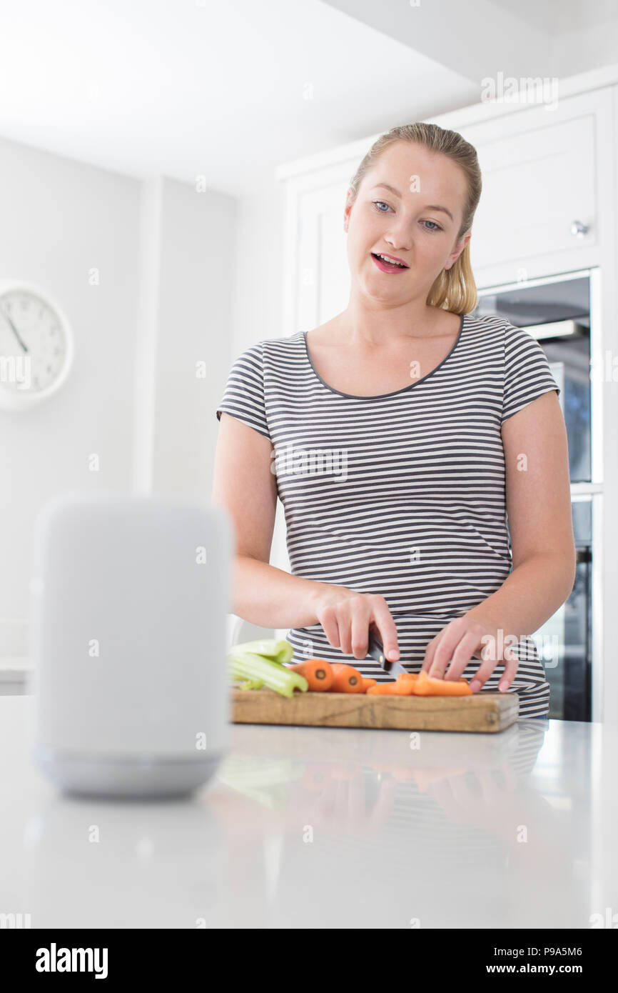Digital Home Assistant Kitchen High Resolution Stock Photography and ...
