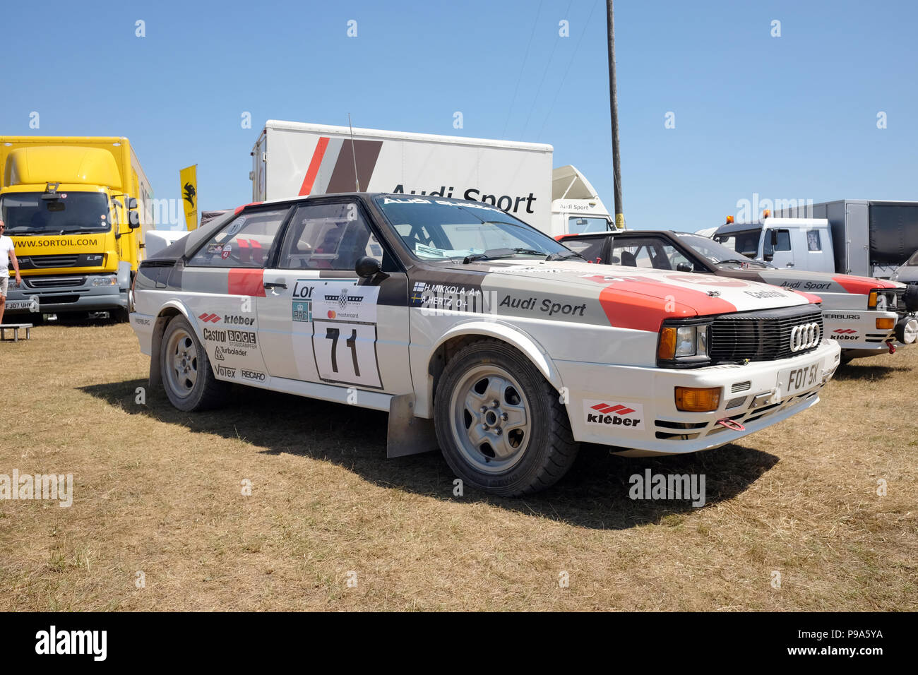 July 2018 - Classic original Audi Quattro Rally car at the Goodwood ...