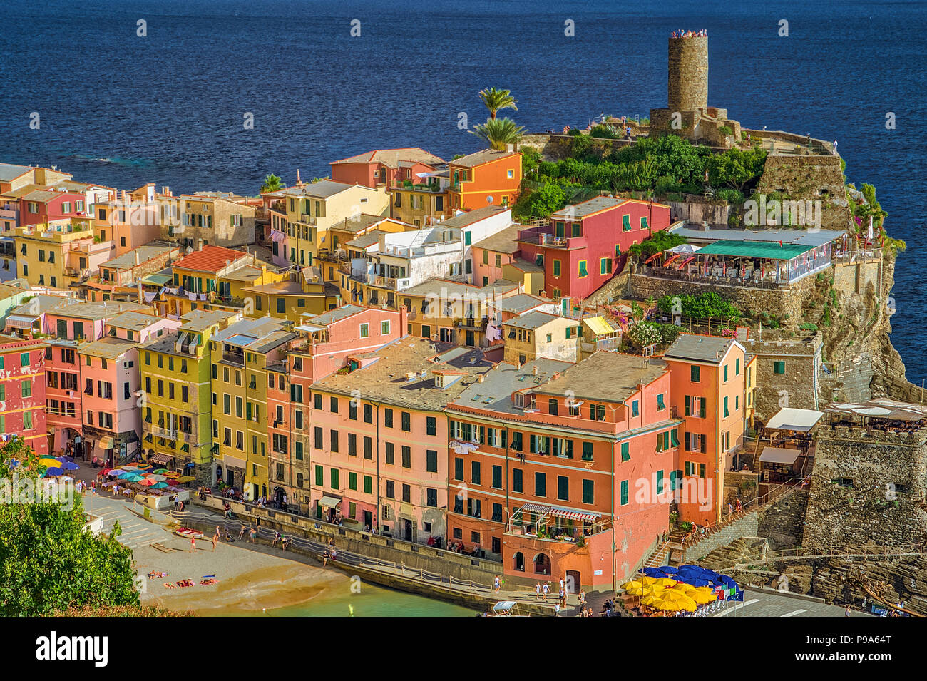 sunny day in one of the most beautiful towns of Italy Stock Photo - Alamy