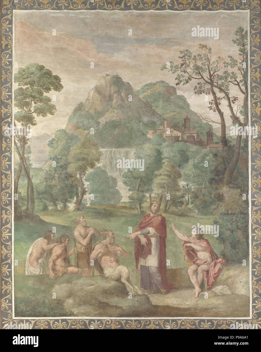 The Judgement of Midas (Fresco from Villa Aldobrandini). Museum ...