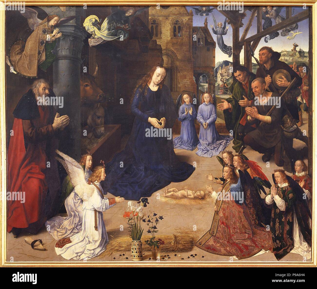 The Adoration of the Shepherds (The Portinari Triptych). Museum: Galleria degli Uffizi, Florence ...