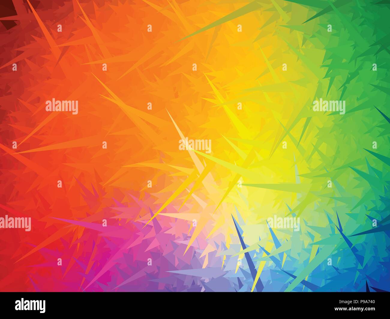 Rainbow vector geometric wallpaper consists of colorful triangles Stock ...