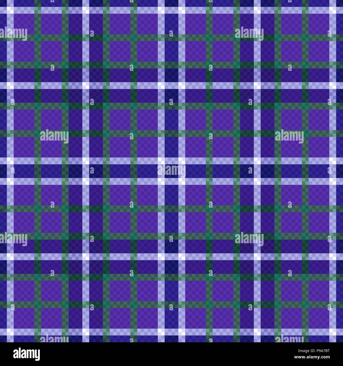 Seamless checkered pattern in violet hues with green and purple lines ...