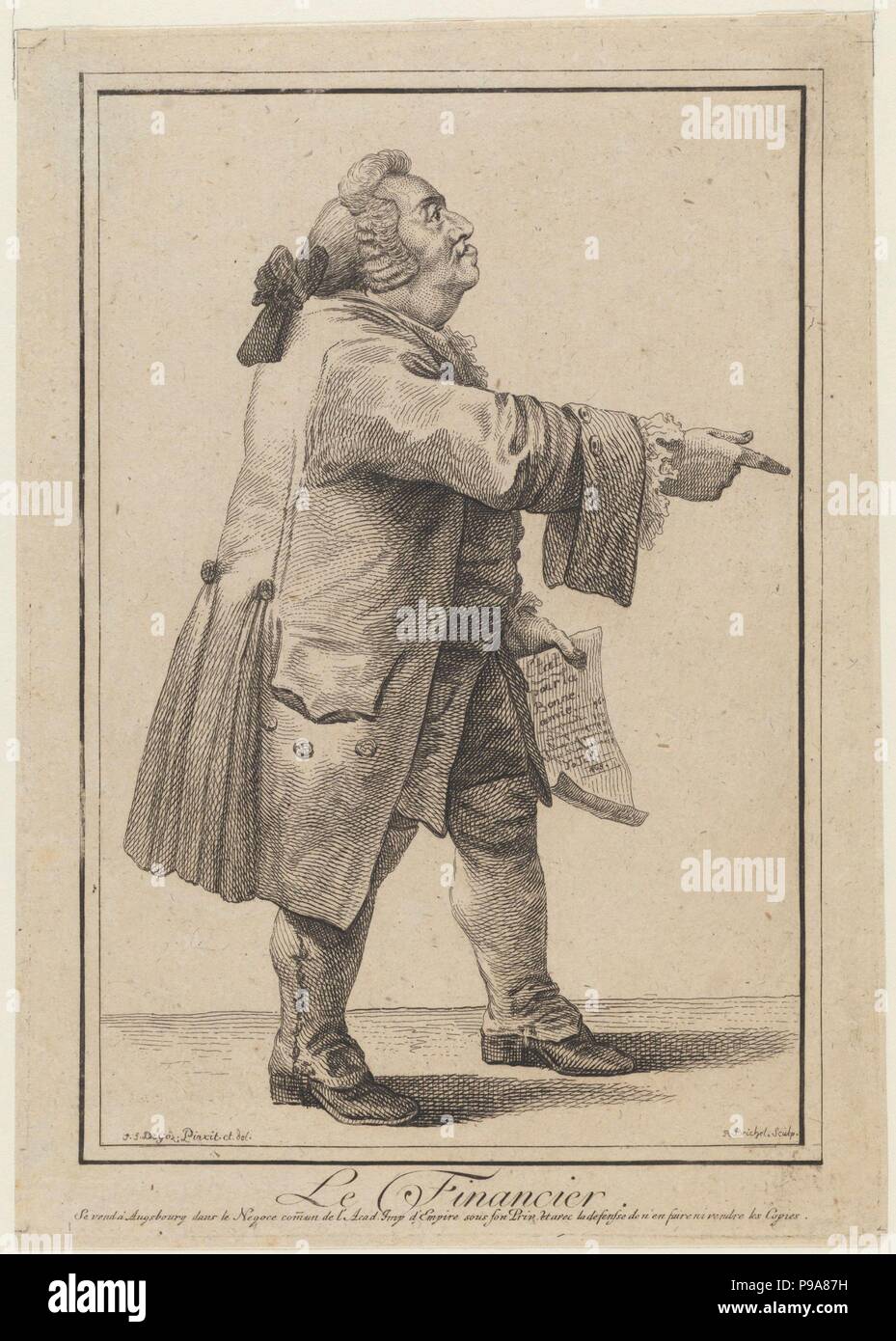 Le Financier (The Financier). Museum: PRIVATE COLLECTION Stock Photo ...