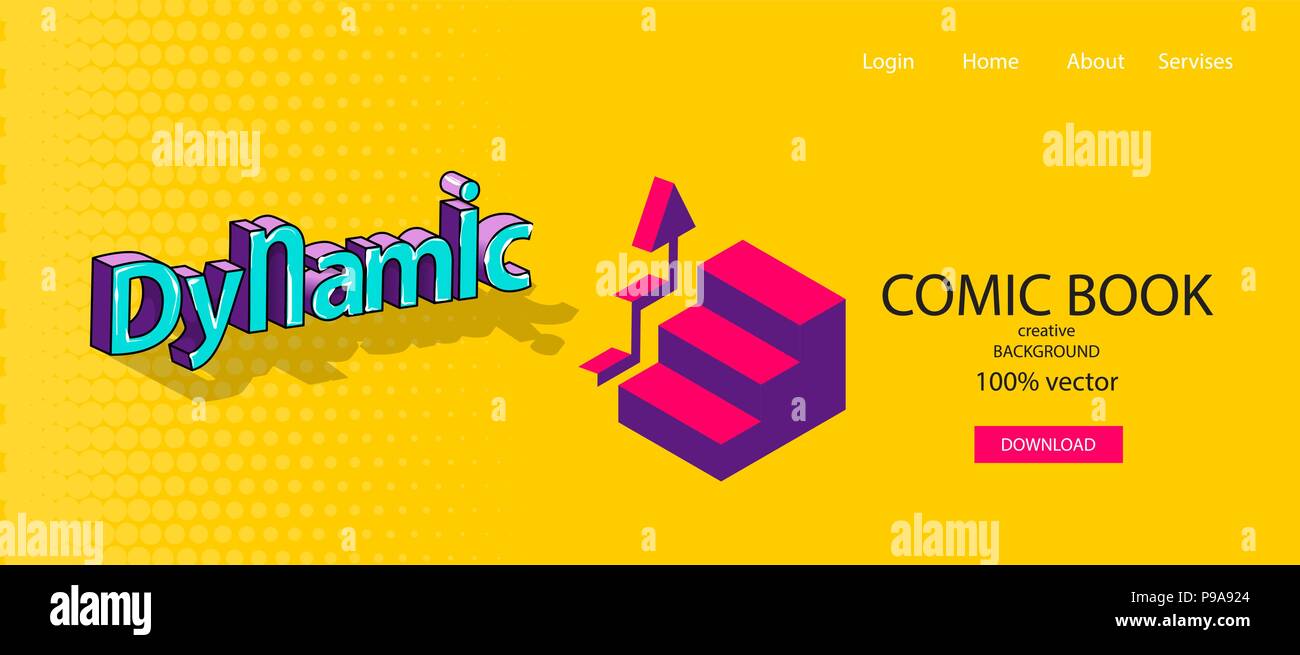 Isometric banner business flat site background Stock Vector Image & Art ...