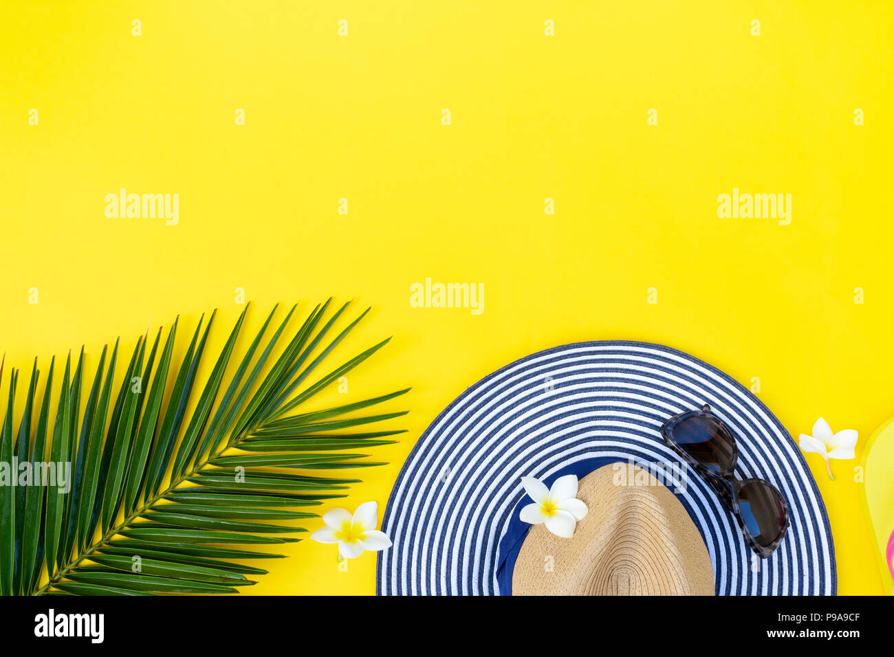 Summer flat lay scenery Stock Photo - Alamy