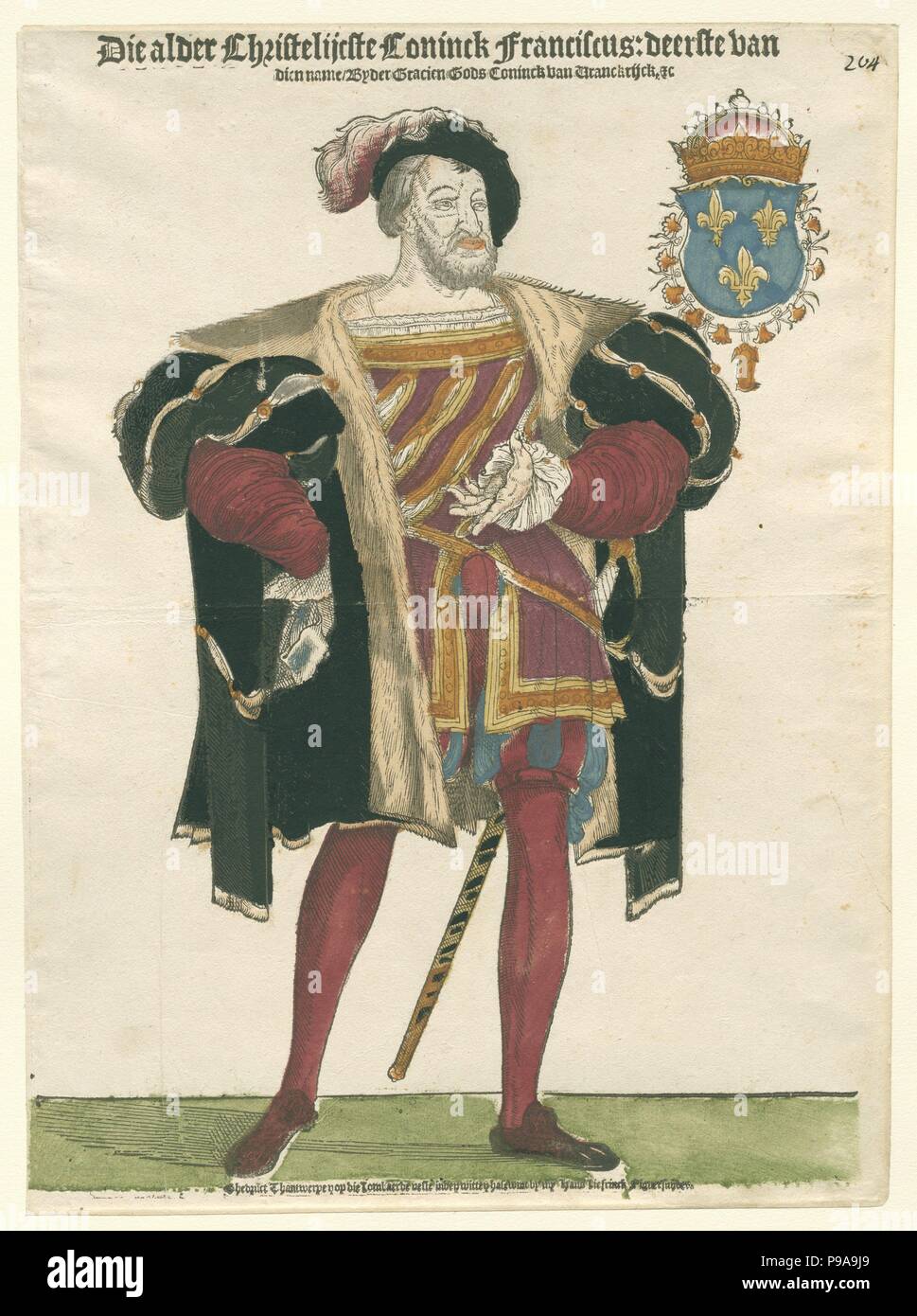 Portrait of Francis I (1494-1547), King of France, Duke of Brittany ...