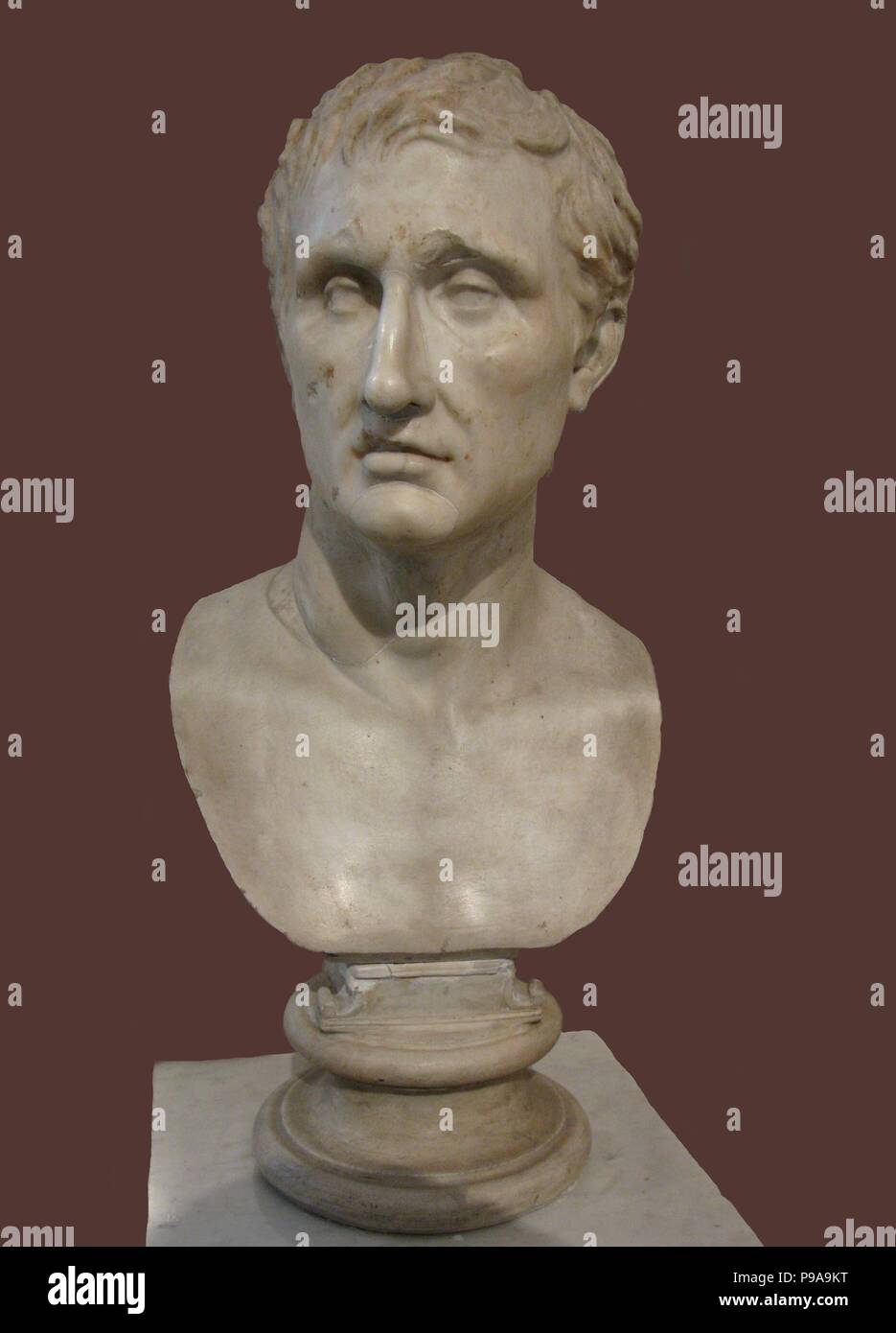 Bust of Menander. (Roman copy of Greek statue by Kephisodotos and ...