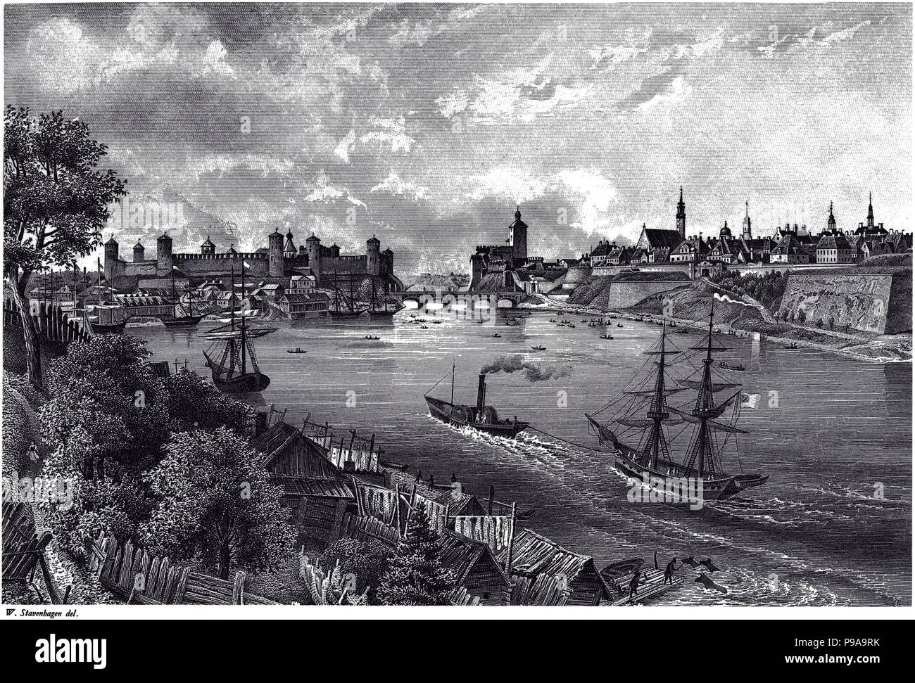 View of Narva. Museum: PRIVATE COLLECTION Stock Photo - Alamy