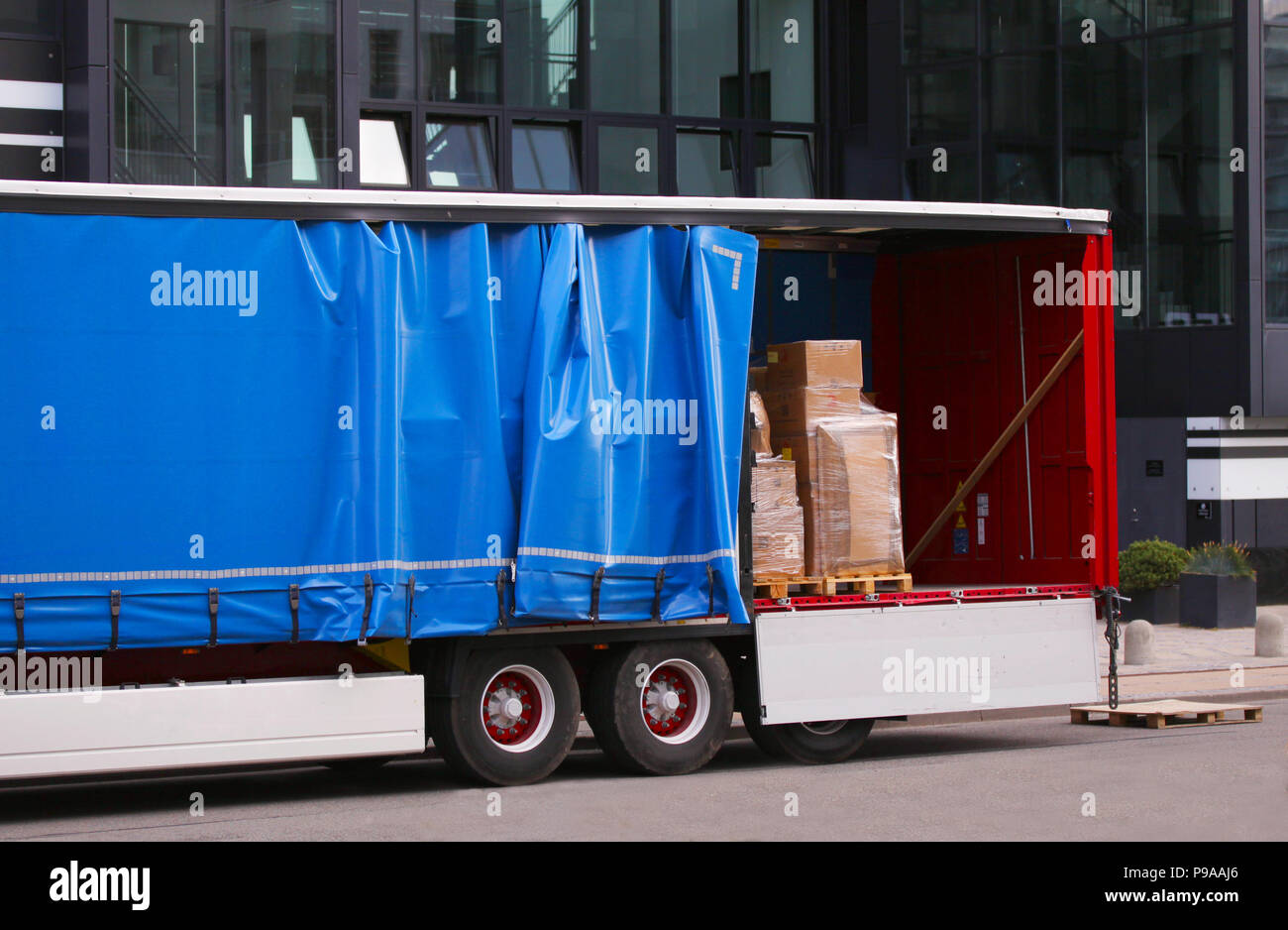Truck transportation transporting goods hi-res stock photography and ...