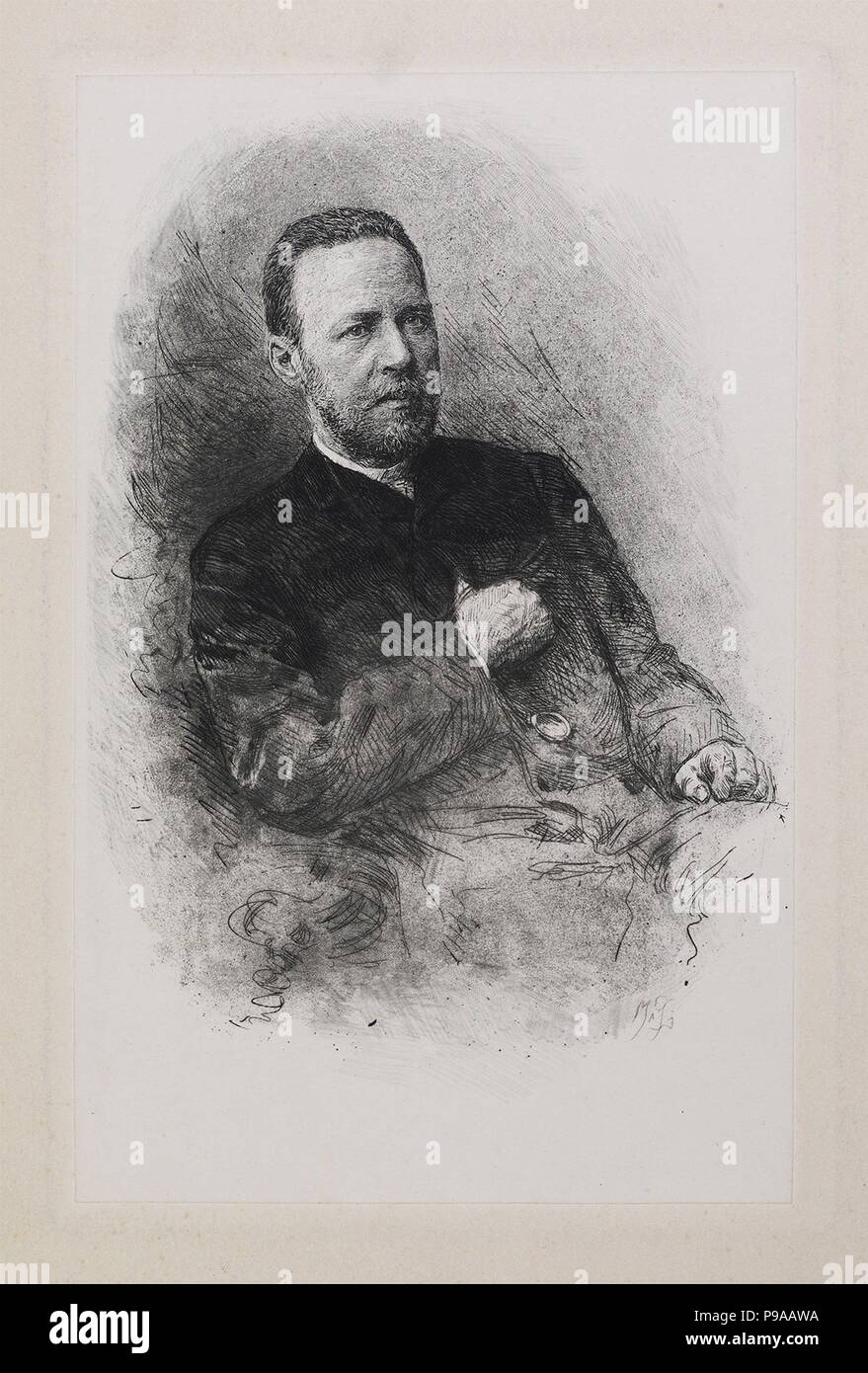 Portrait of the historian and journalist Sergey Nikolayevich Shubinsky ...