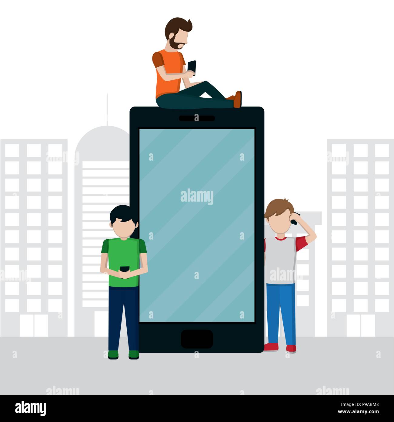 Mens Network Stock Vector Images Alamy