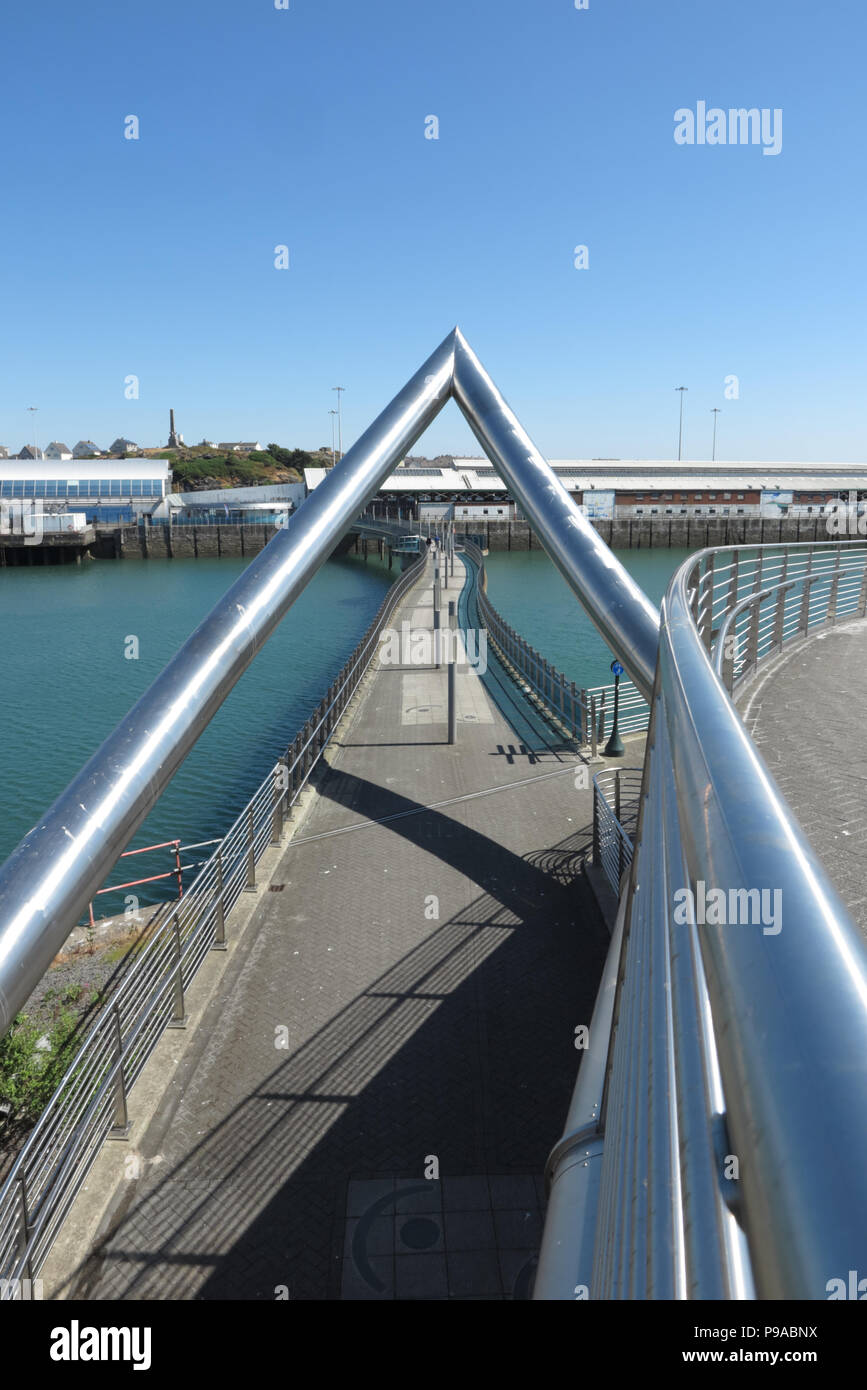 Celtic Gateway Bridge, Holyhead, Anglesey Stock Photo - Alamy