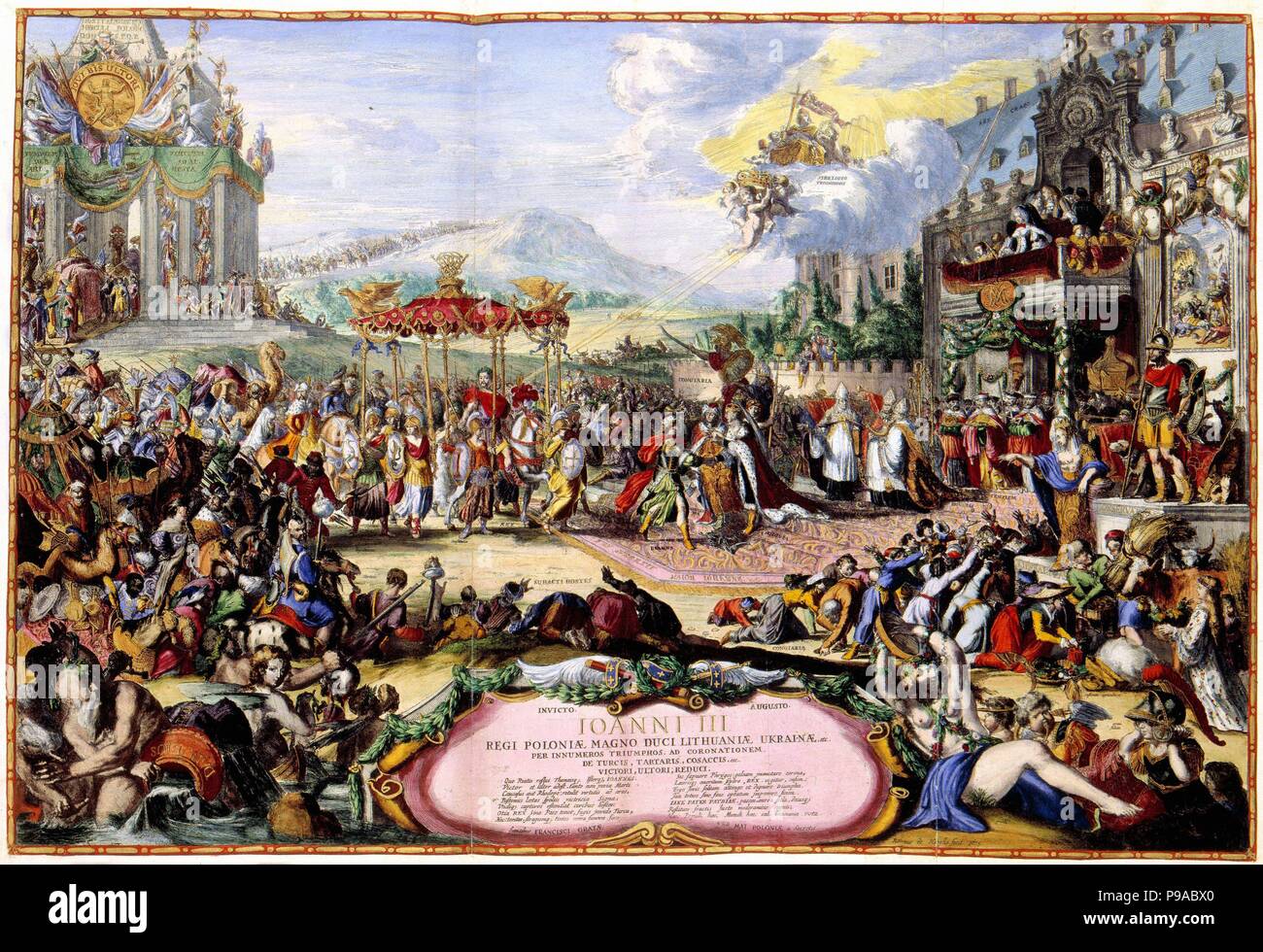 Allegory of King John III Sobieski. Museum: PRIVATE COLLECTION Stock ...