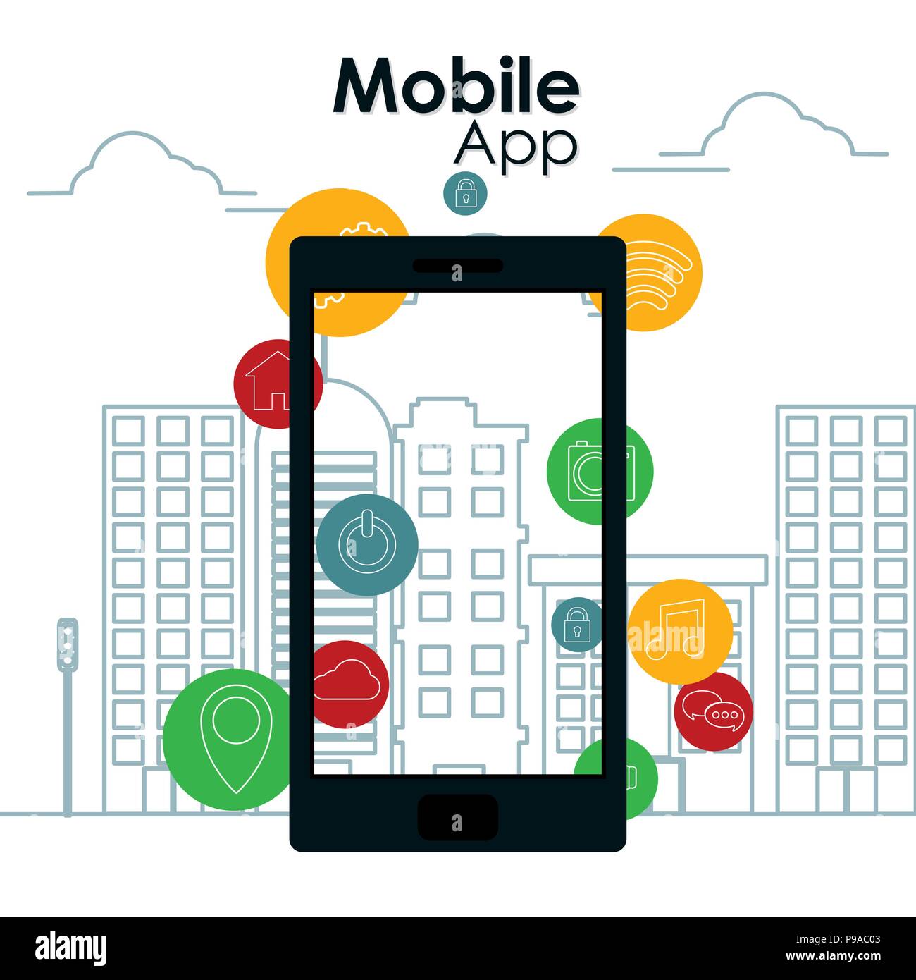 Mobile app technology Stock Vector Image & Art - Alamy