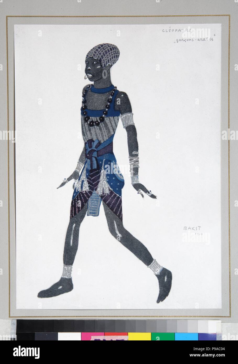 Costume design for the ballet Cléopatre. Museum: PRIVATE COLLECTION ...