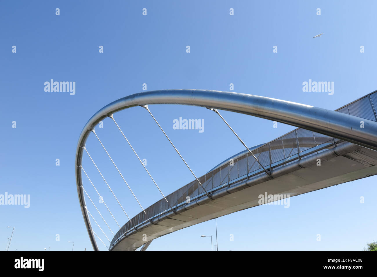 Celtic Gateway Bridge, Holyhead, Anglesey Stock Photo - Alamy