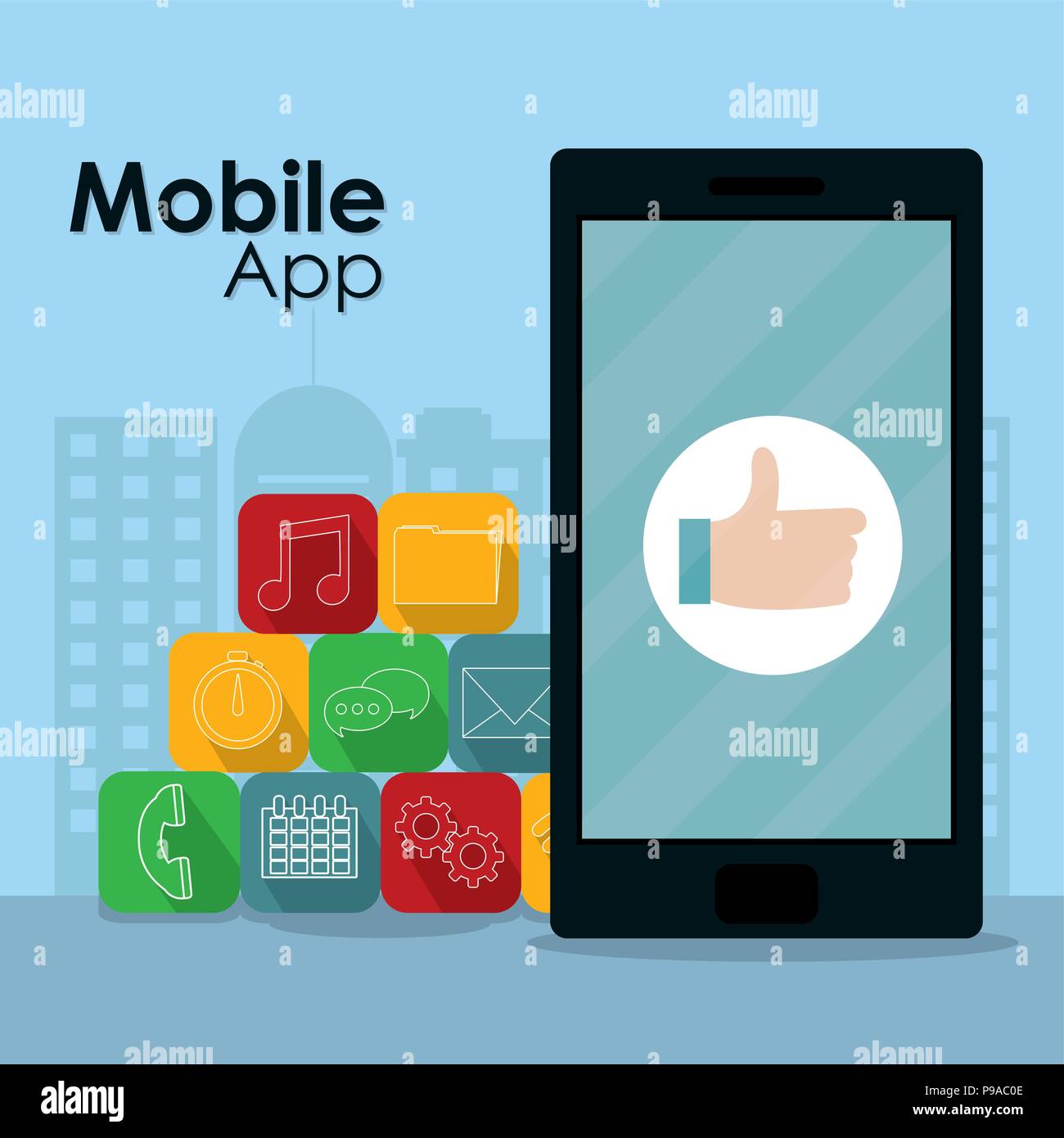 Mobile app technology Stock Vector Image & Art - Alamy