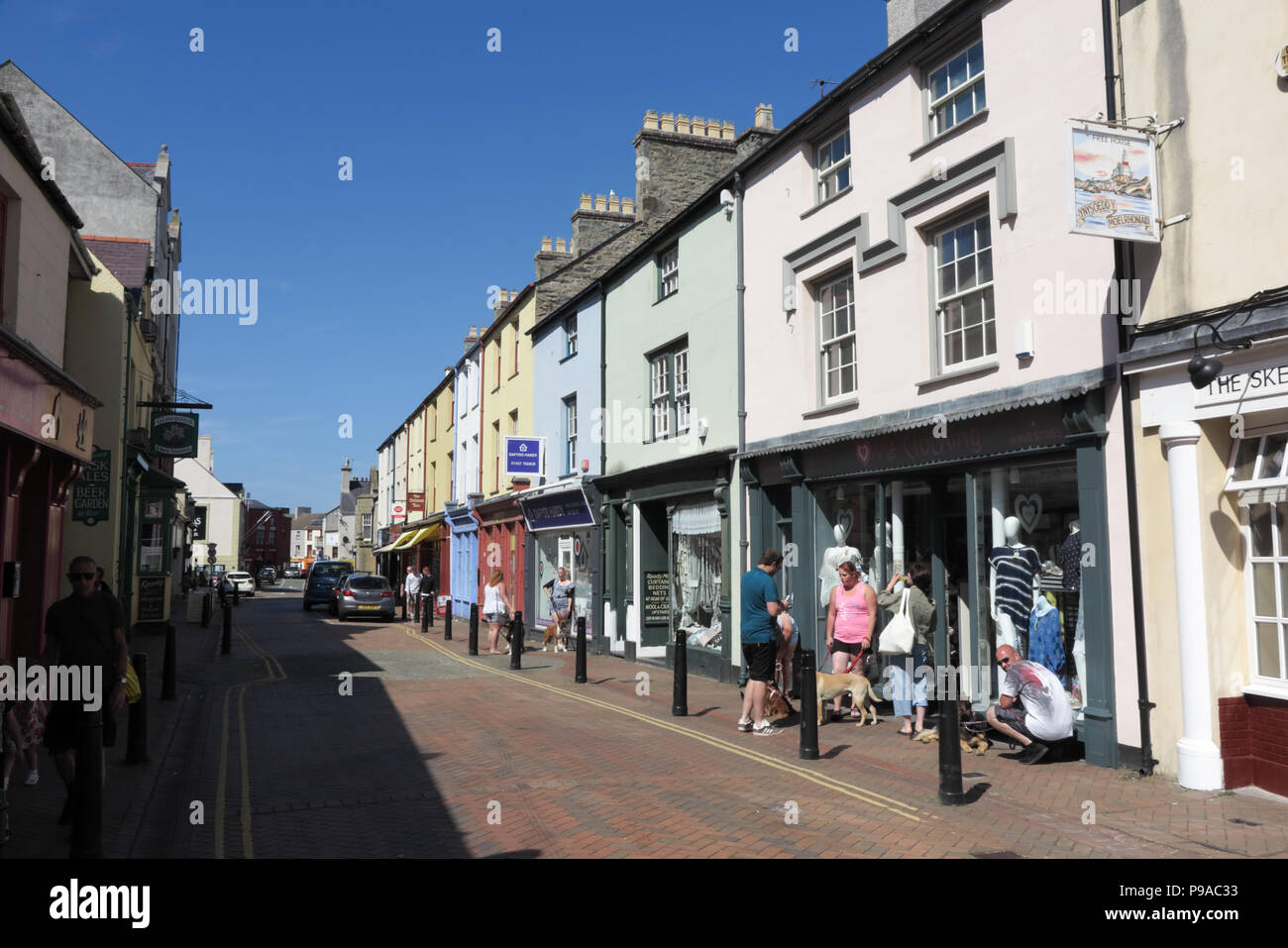 Market Street, Holyhead, Anglesey Stock Photo - Alamy