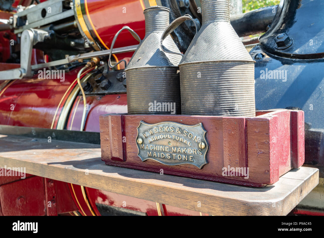 Traction engine jugs Stock Photo - Alamy