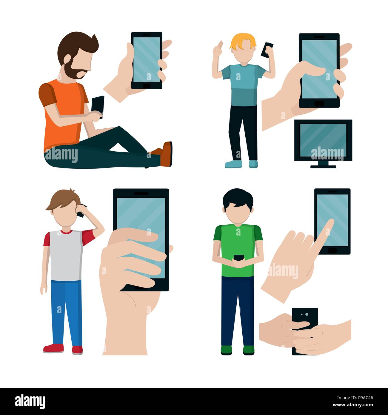 Mens network Stock Vector Images - Alamy