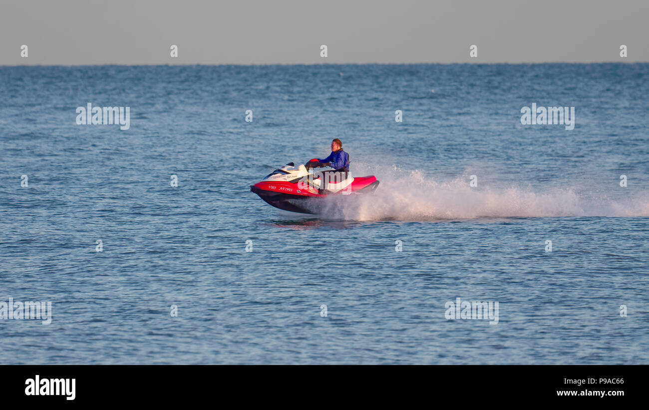 Man riding a jet ski hi-res stock photography and images - Alamy